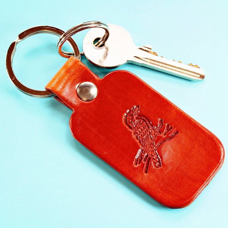 Leather Key Fob - Etsy