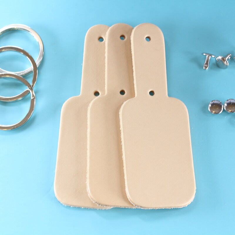 Leather Keyring - Etsy