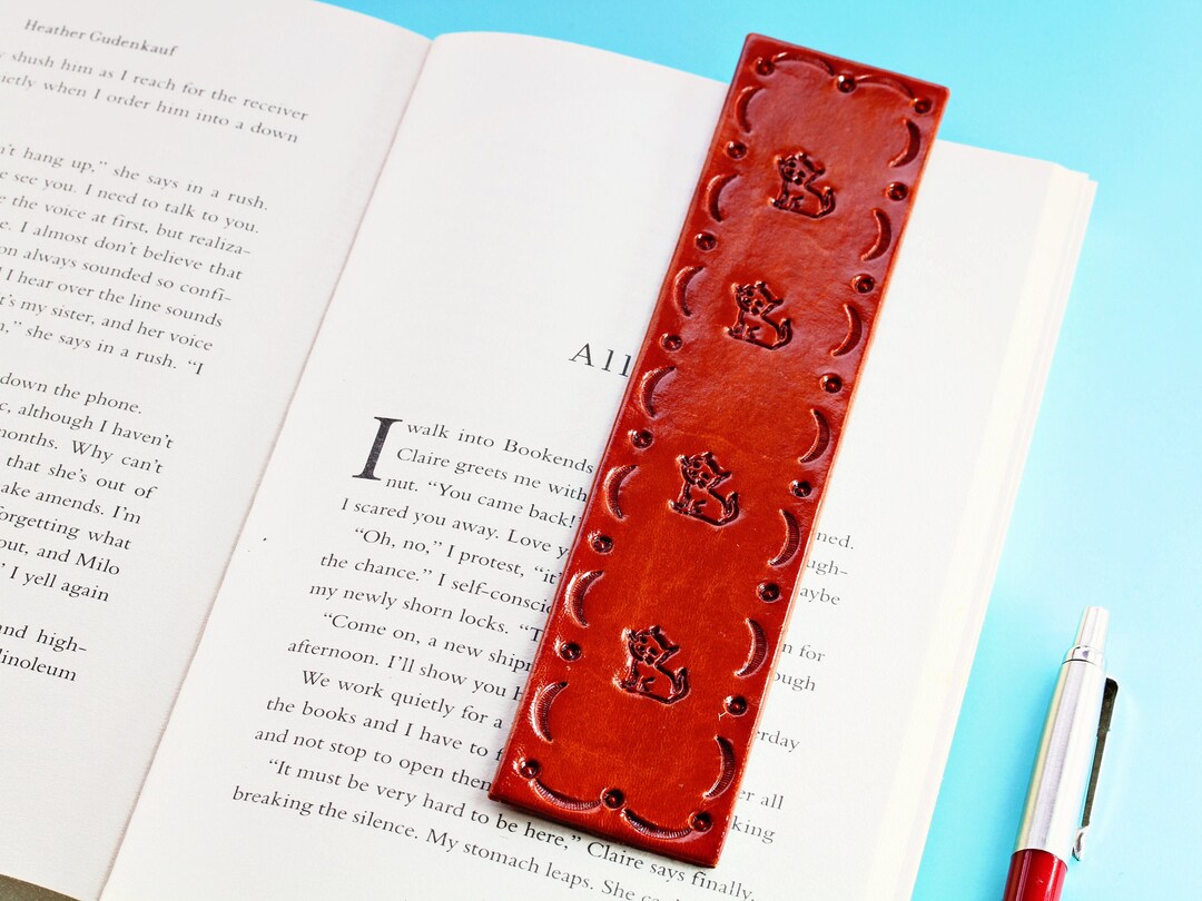 Cat Bookmark, Leather Bookmark, Cat Lovers Gift, Best Friend Gift ...