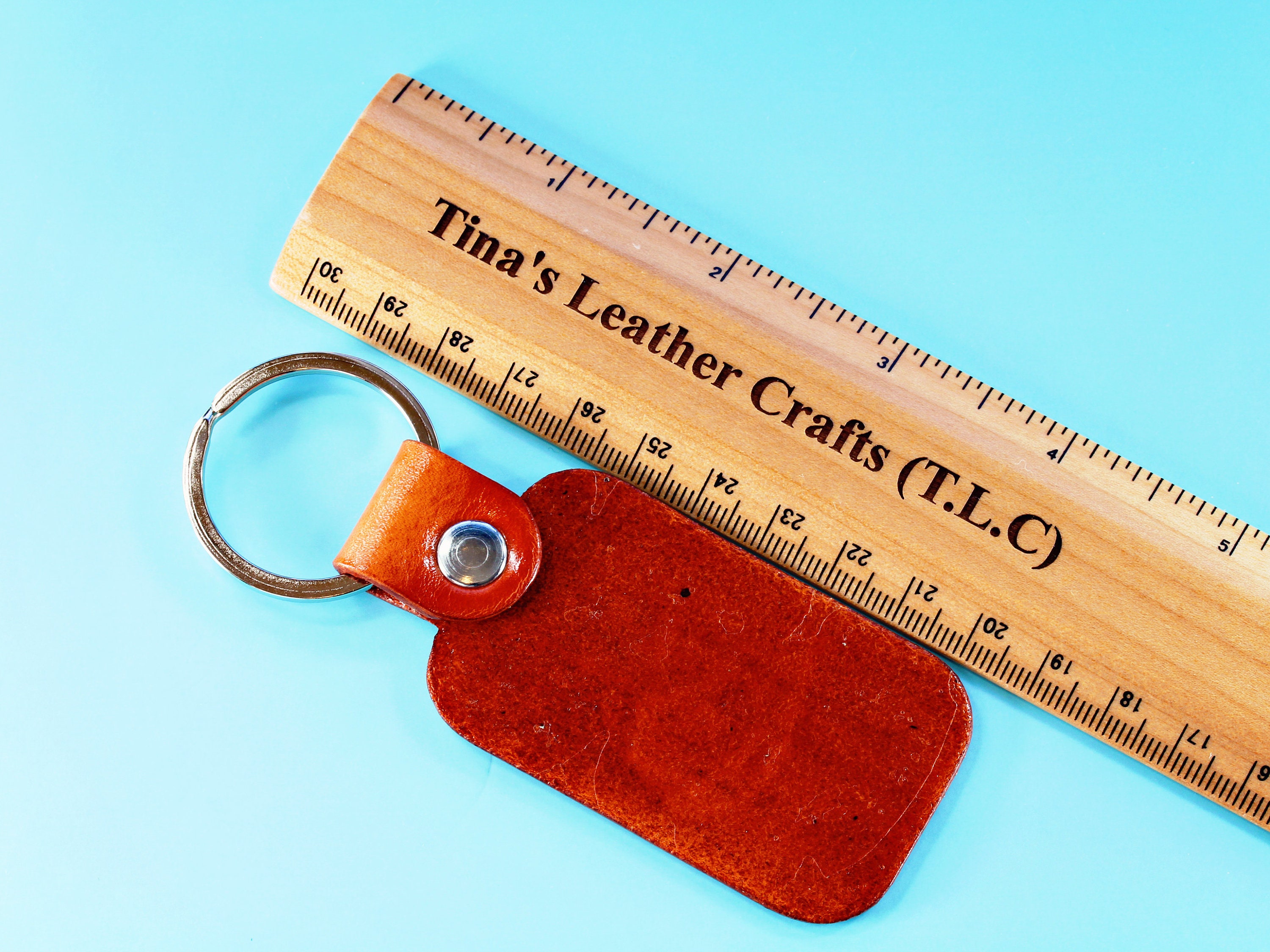 Cat Keychain Handmade Leather Keychain Christmas Gift For | Etsy