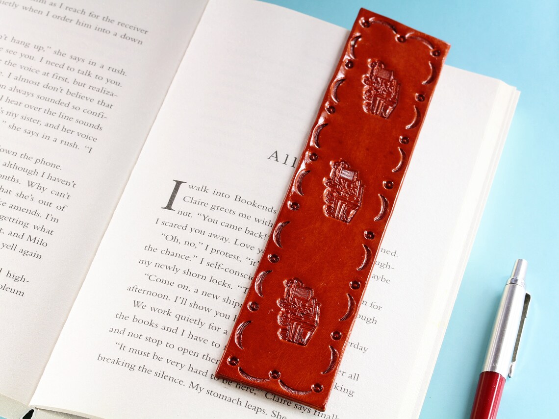 Truck Bookmark Hand Tooled Leather Bookmark Handmade | Etsy
