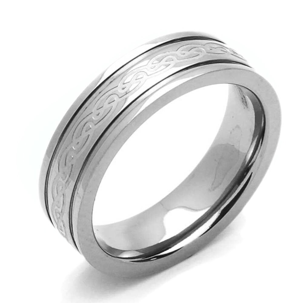 Custom Engraved Personalized Ring Men Women 6mm Titanium | Etsy