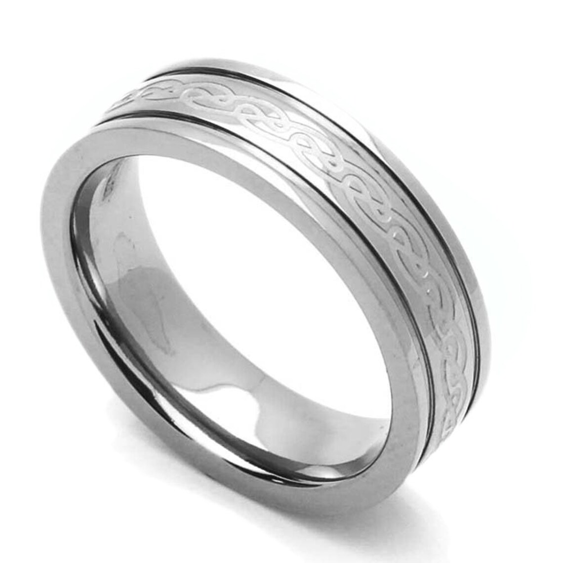 Custom Engraved Personalized Ring Men Women 6mm Titanium - Etsy