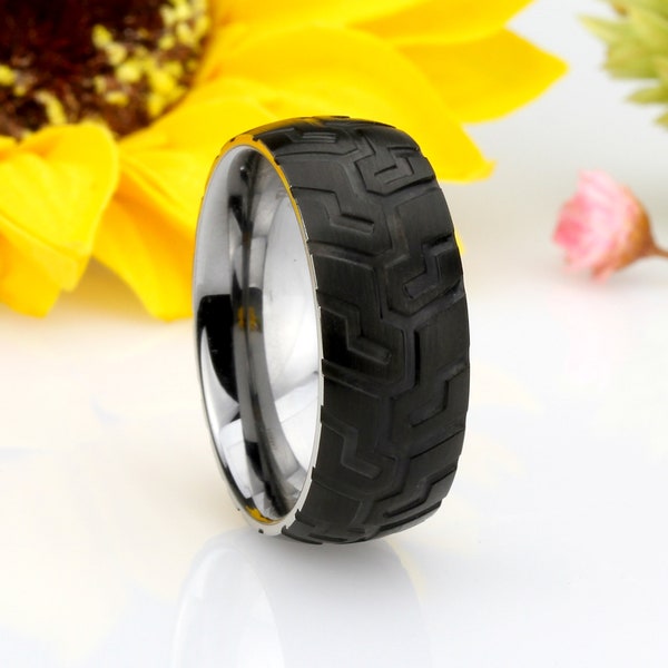Tire Tread Ring - Etsy