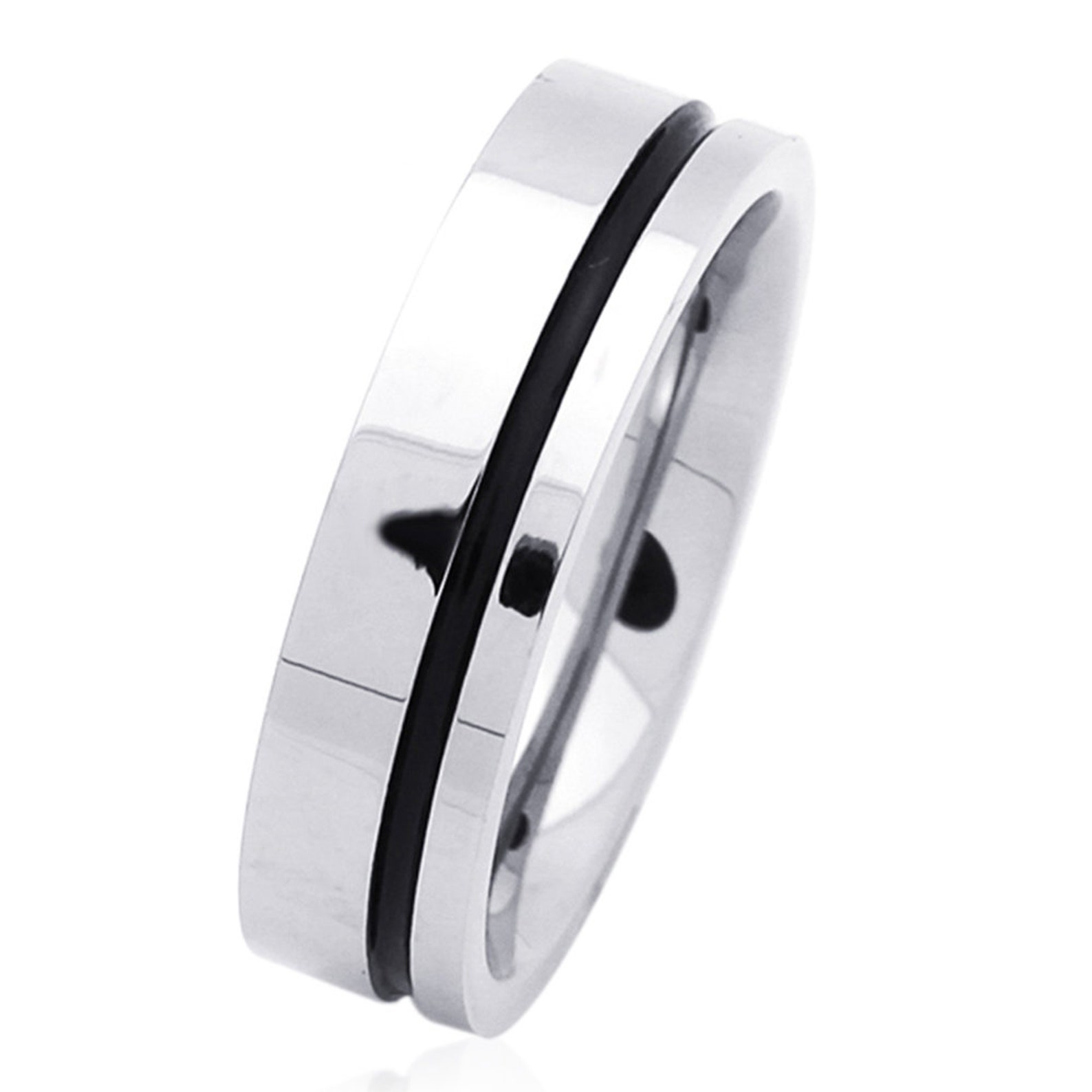 Custom Engraving 6mm Stainless Steel Ring 316L Ring Black | Etsy