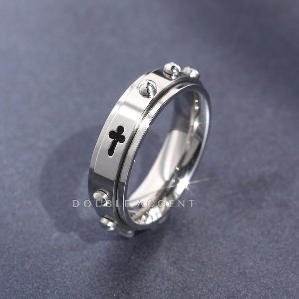 Rosary Spin Ring - Etsy