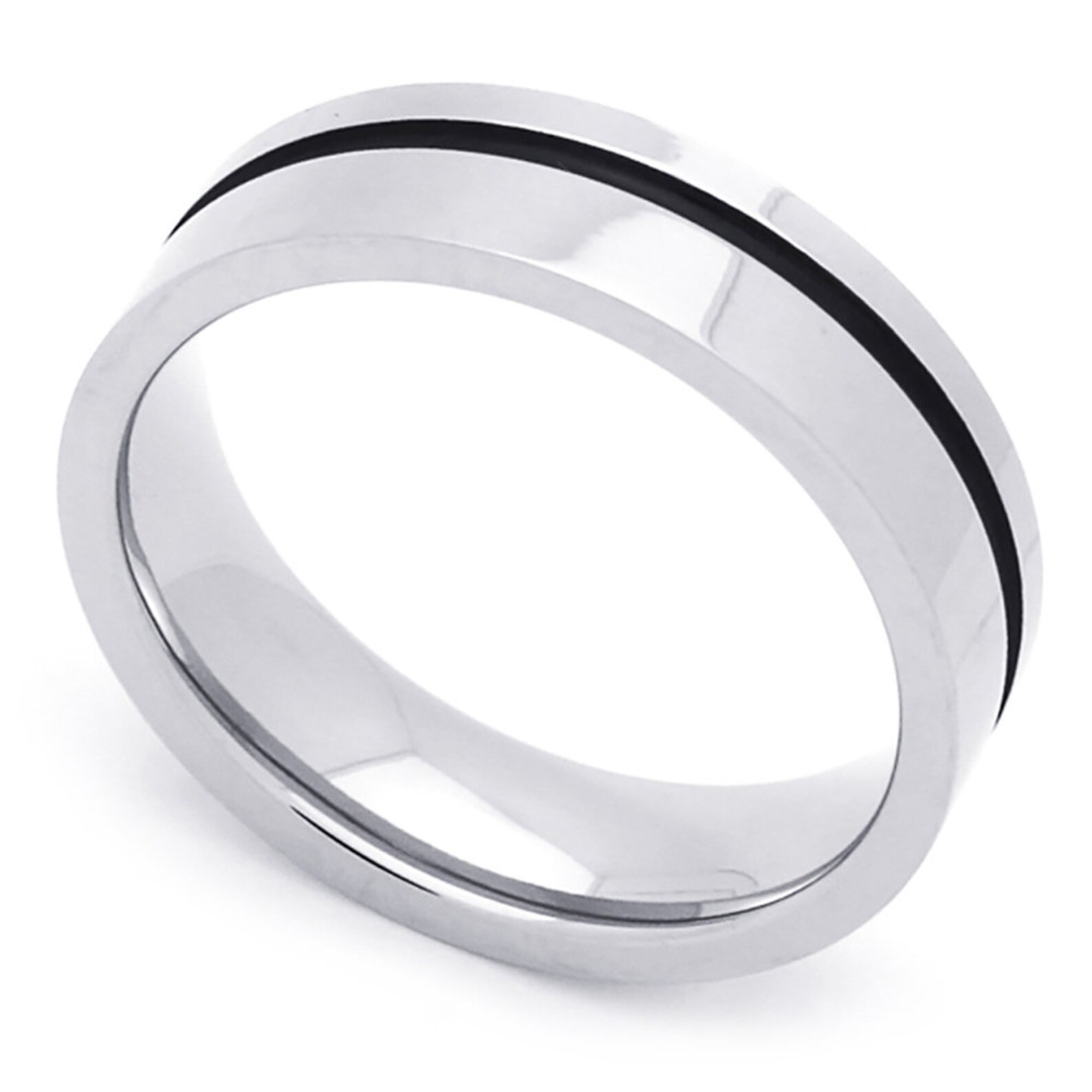 Custom Engraving 6mm Stainless Steel Ring 316L Ring Black | Etsy
