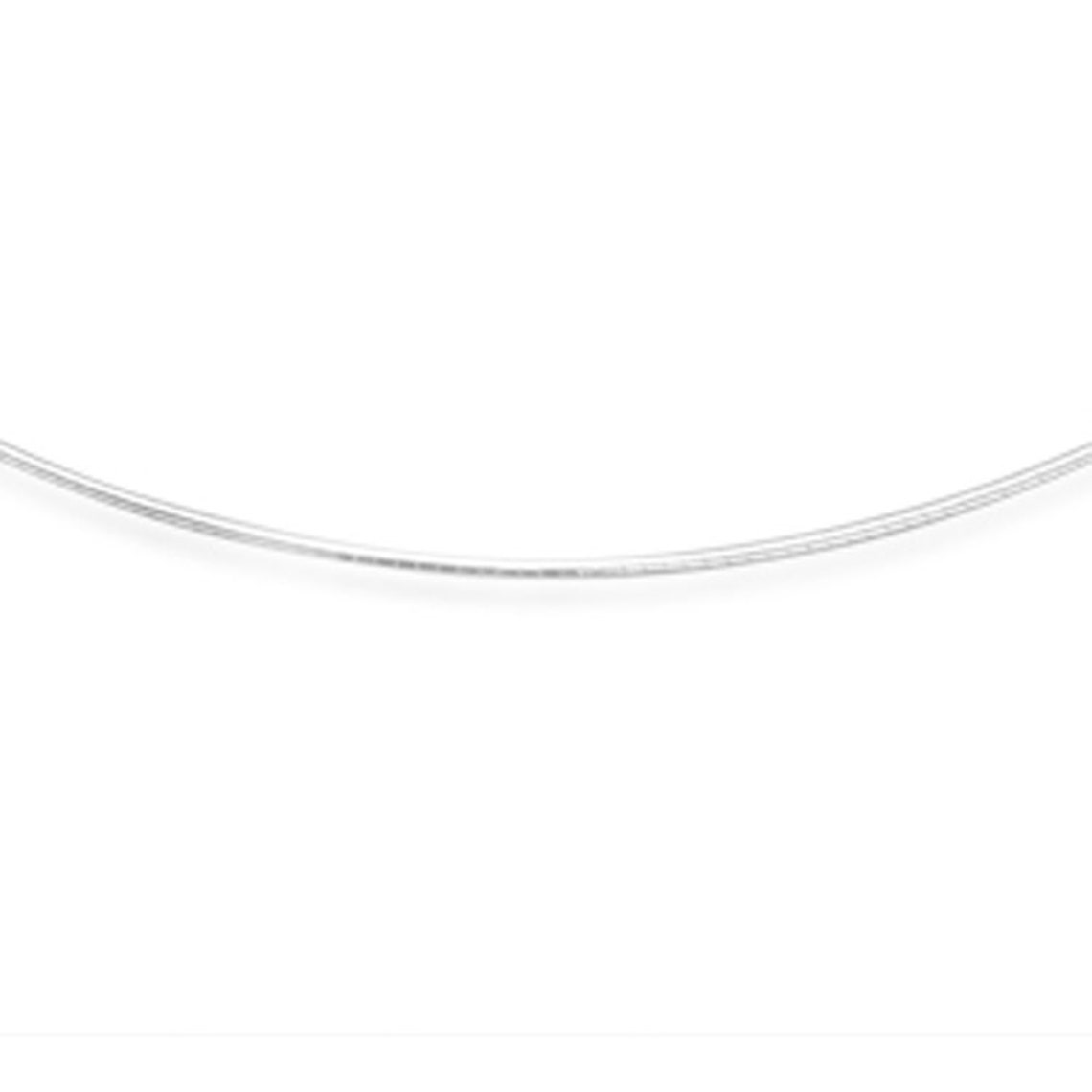 Omega Chain 925 Sterling Silver Necklace for Women Round | Etsy