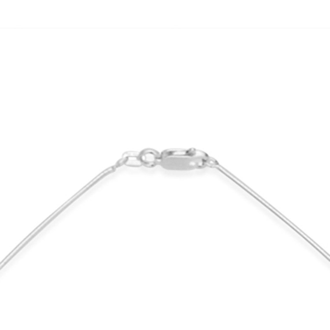 Omega Chain 925 Sterling Silver Necklace for Women Round | Etsy