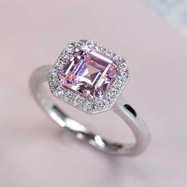 Pink Stone Ring - Etsy