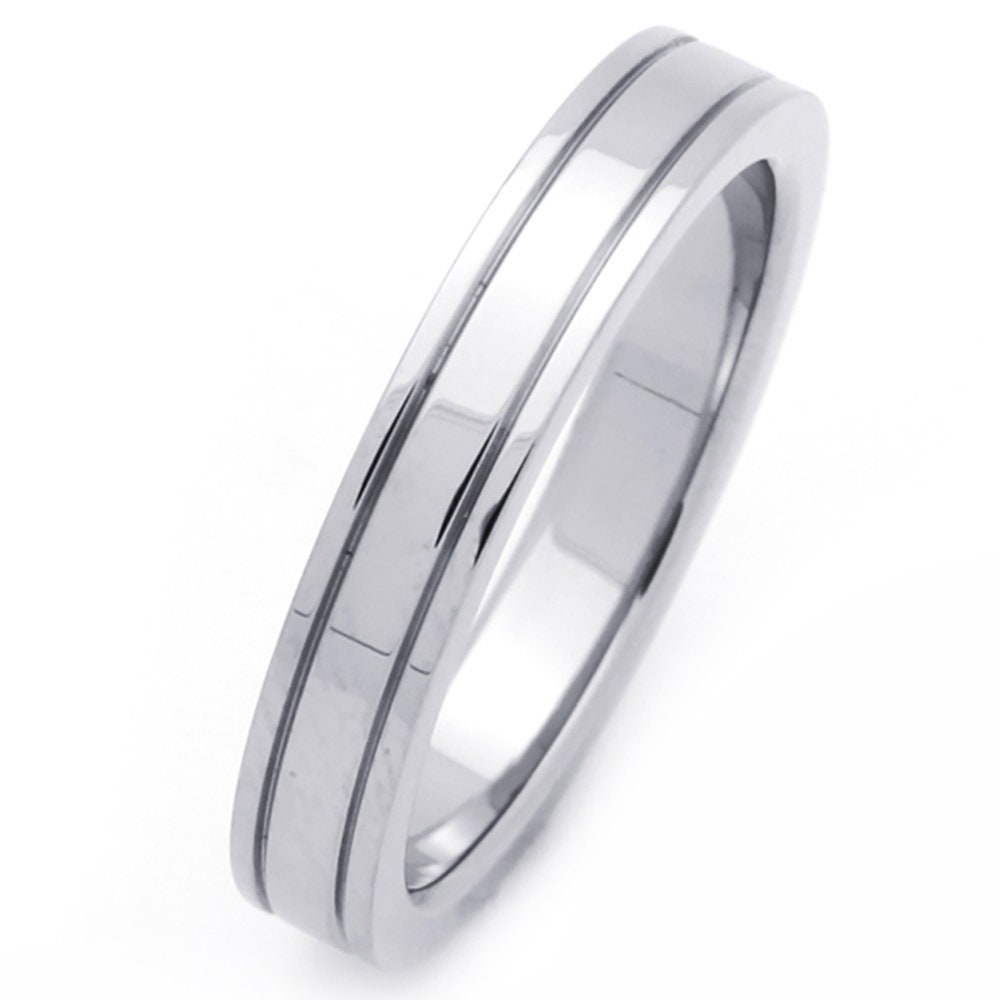 Custom Engraving Men Women Fashion 4MM Stainless Steel Ring | Etsy