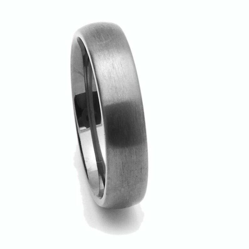 Custom Engraving Men Women 5MM Comfort Fit Titanium Wedding Band ...