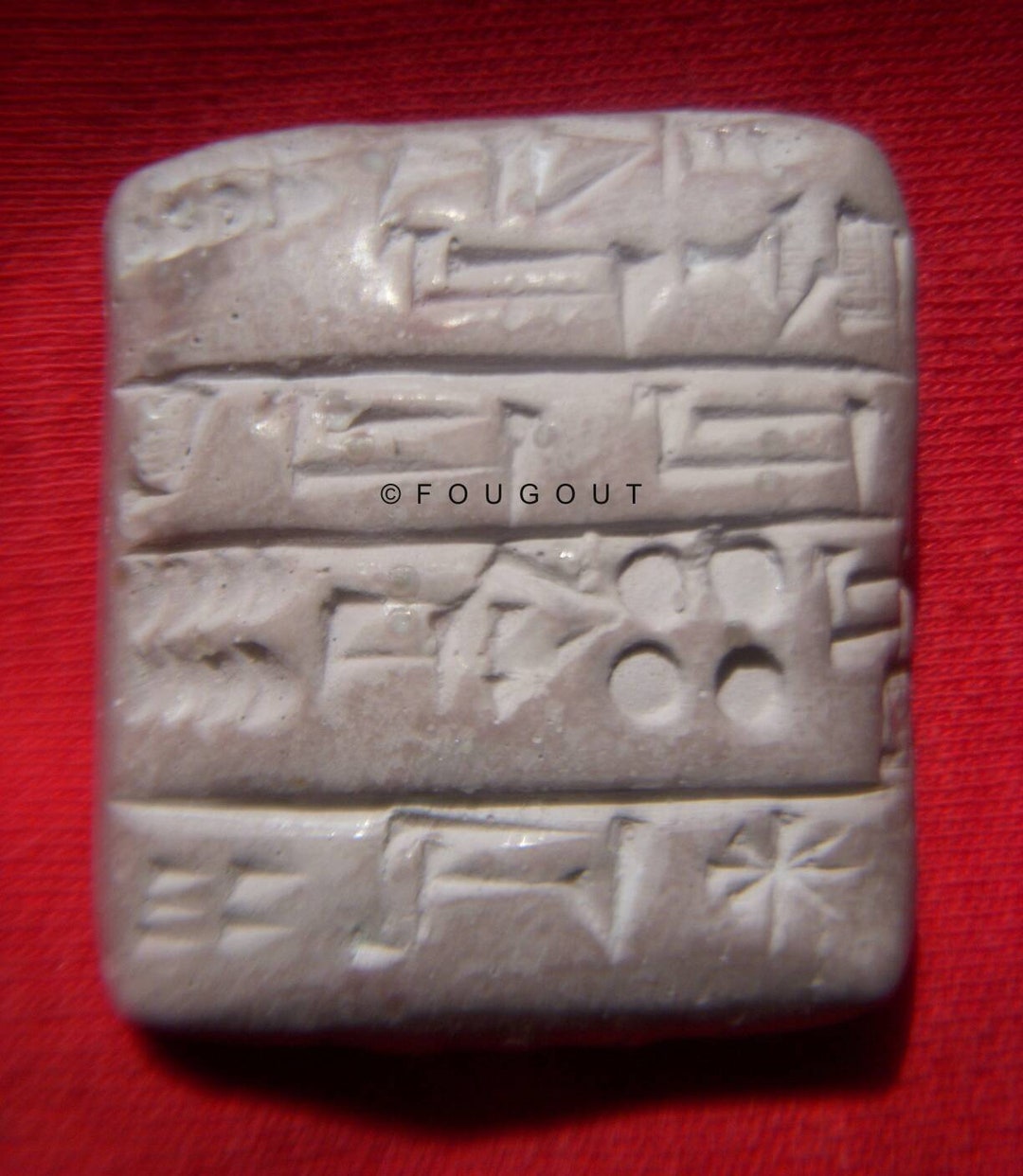 BEER Cuneiform Sumerian Tablet Museum Reproduction. 3,000 B. C. With ...