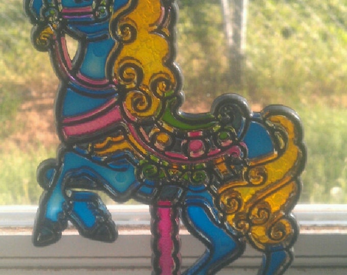 Carousel Unicorn Window Hanging Sun Catcher Nursery Decor - Etsy