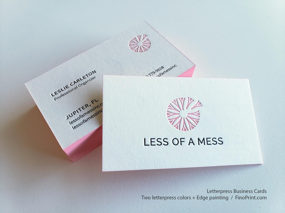 Letterpress Business Cards, Calling Cards, Custom Design - 1 ...