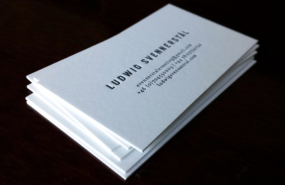 Letterpress Business Cards, Calling Cards, Custom Design, Crane's ...