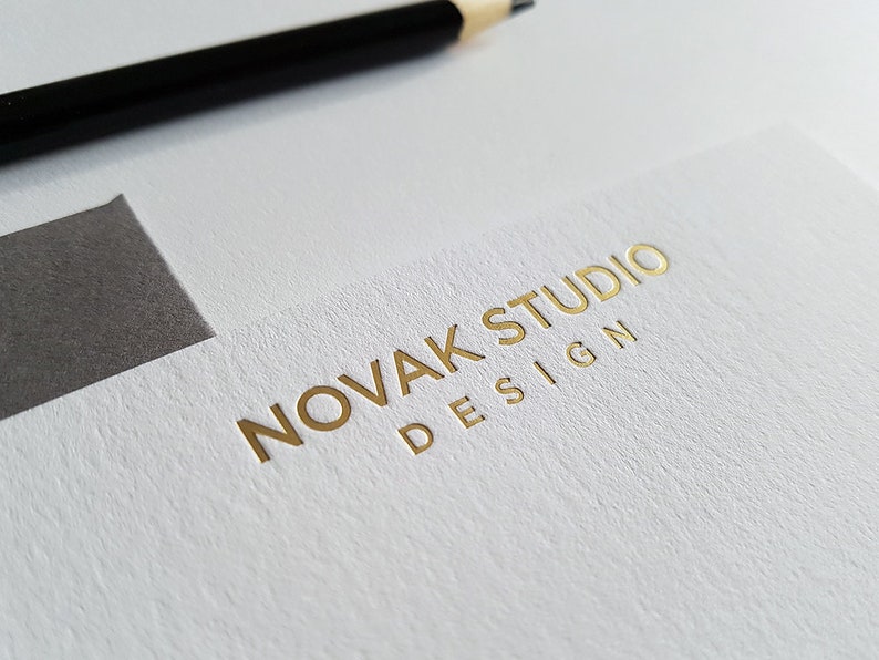 Personalized Gold Foil Note Cards | Etsy