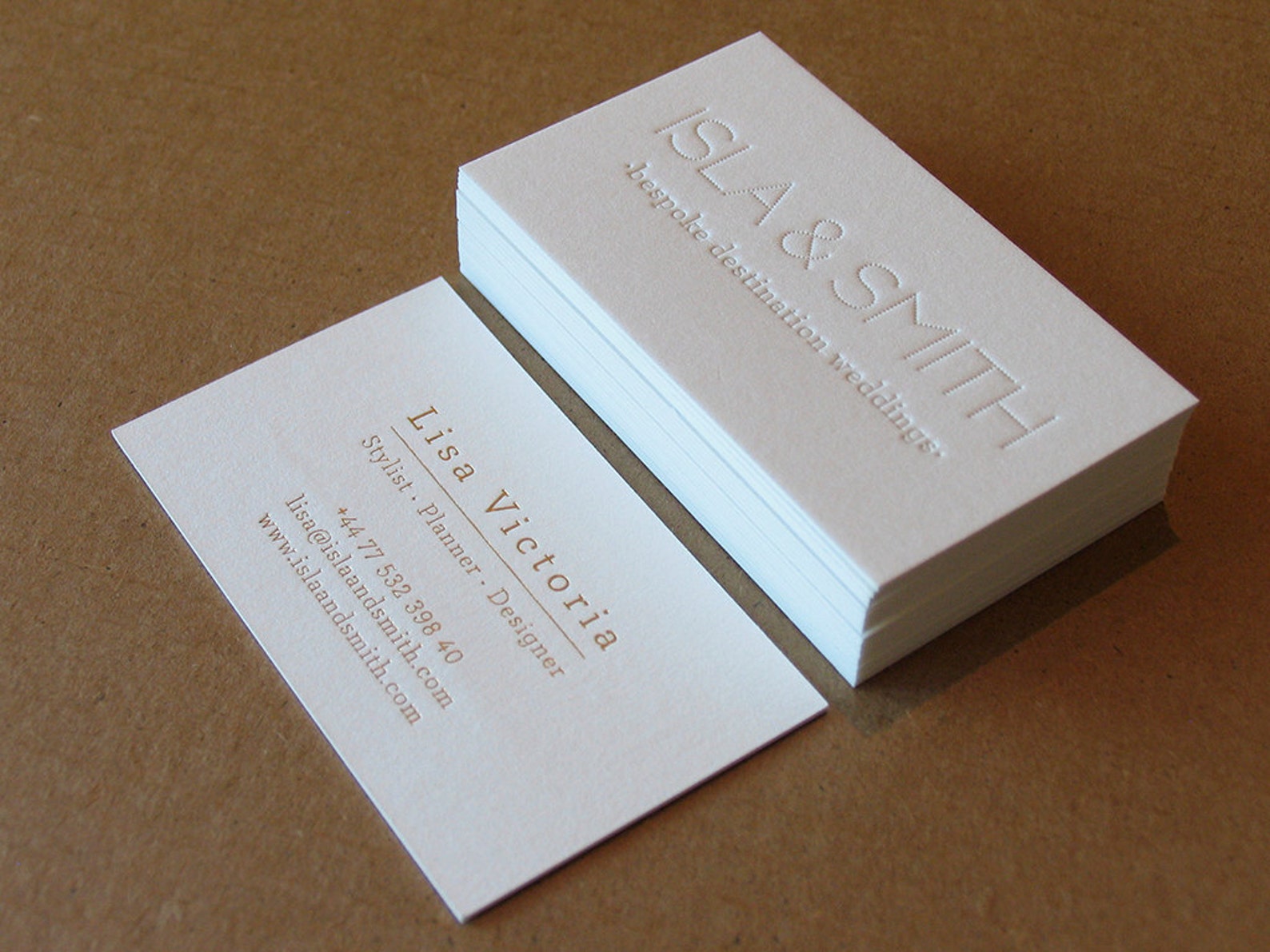 Letterpress Business Cards, Calling Cards, Custom Design - 1 ...