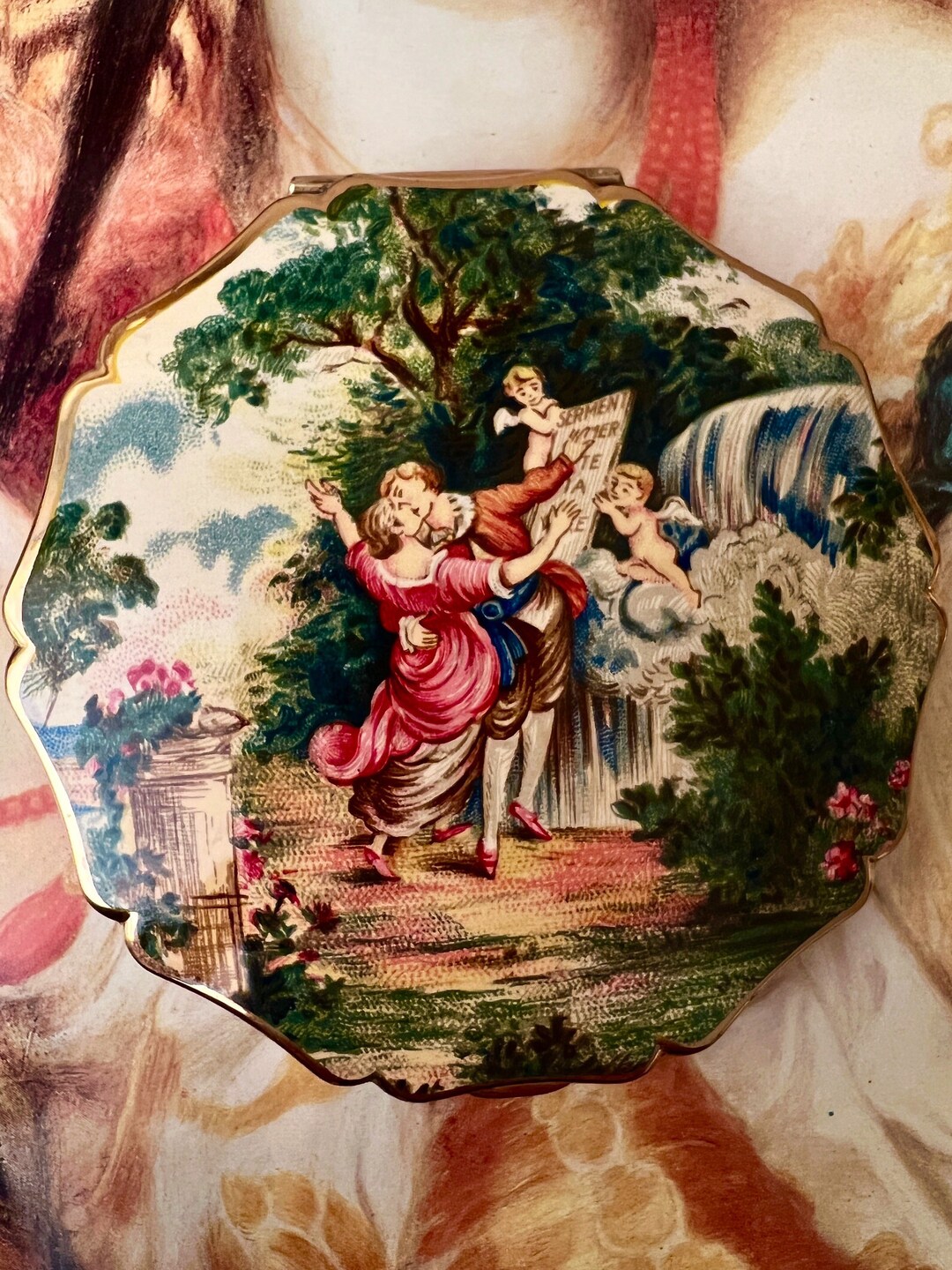 Stratton Vintage Queen Convertible Compact Powder Case - Etsy