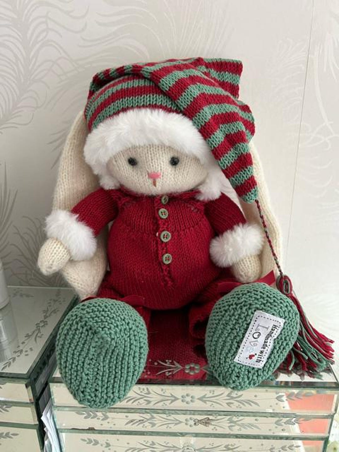 Knitted Rabbit | Hand Knitted Bunny | Toddler Gift | Girl Gift | Boy ...