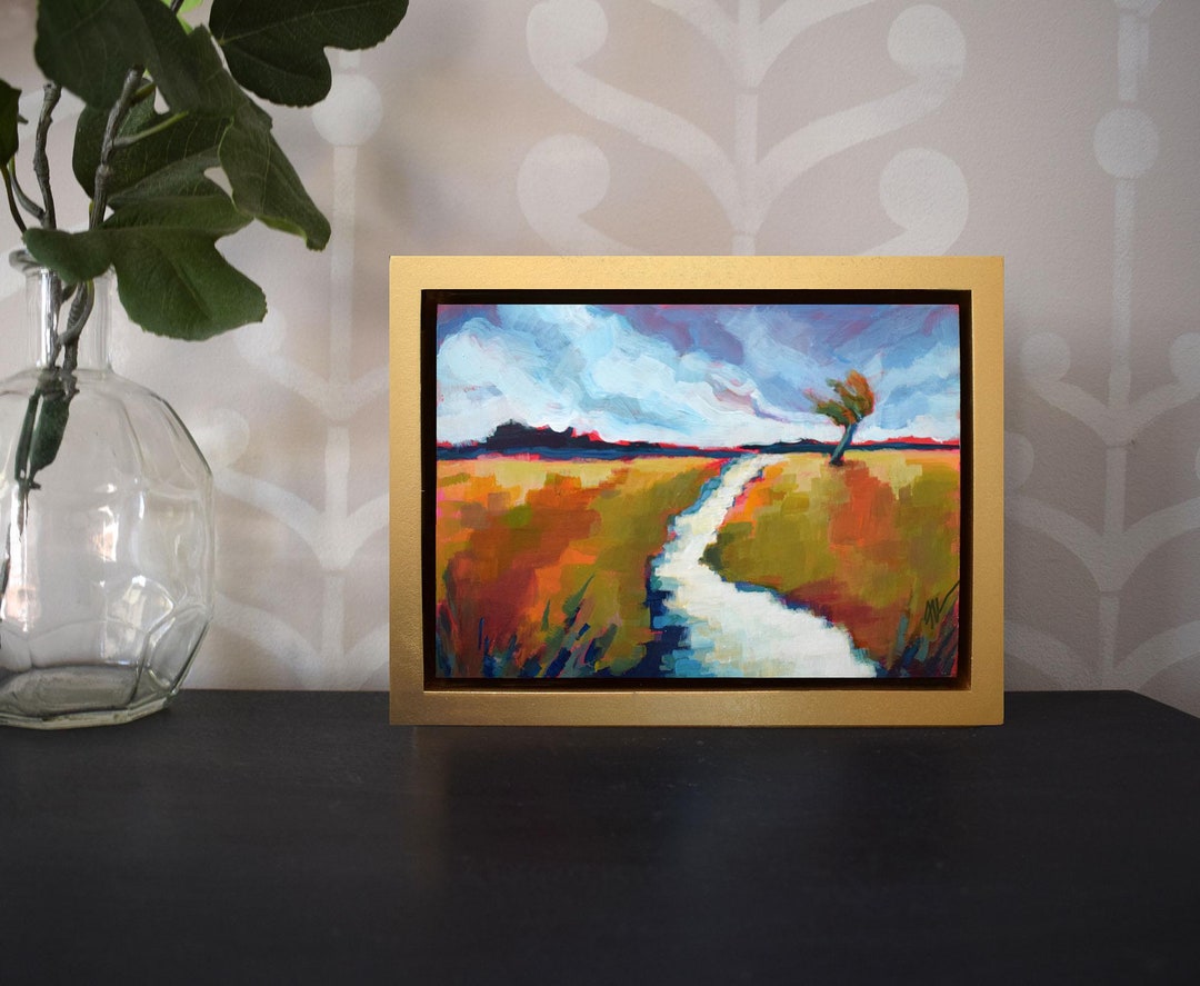 Original Painting, "mini Marsh 3" Coastal Marsh Landscape Artwork - Etsy
