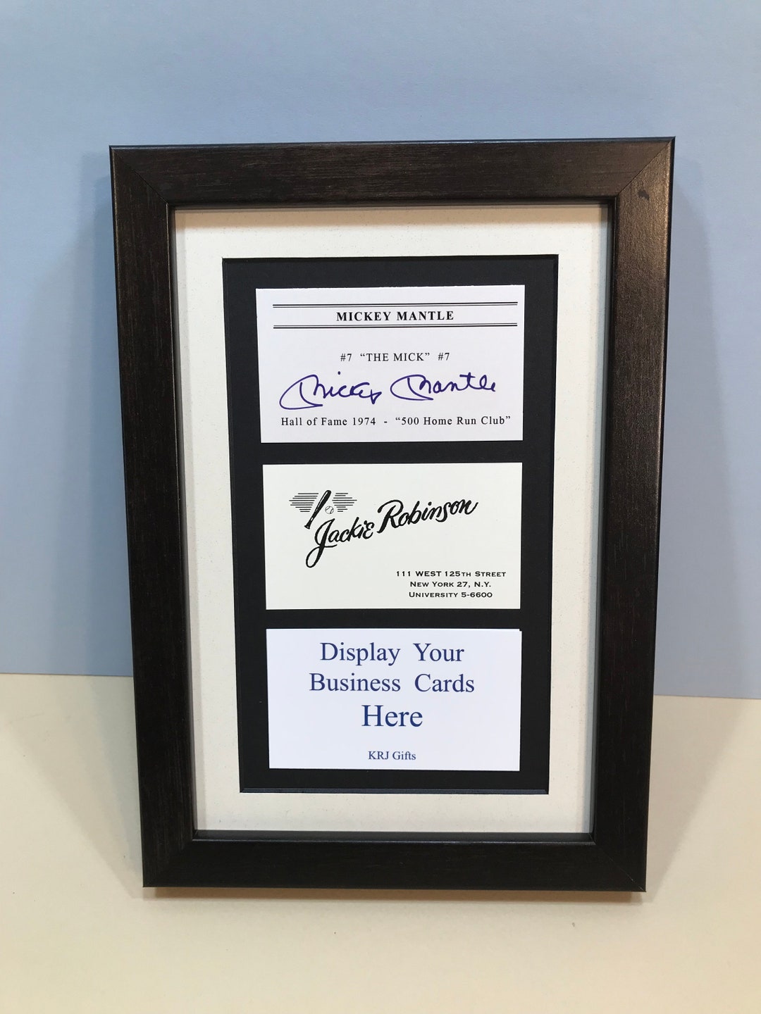 Personalized Business Card Frame, Executive Gift, Career History ...