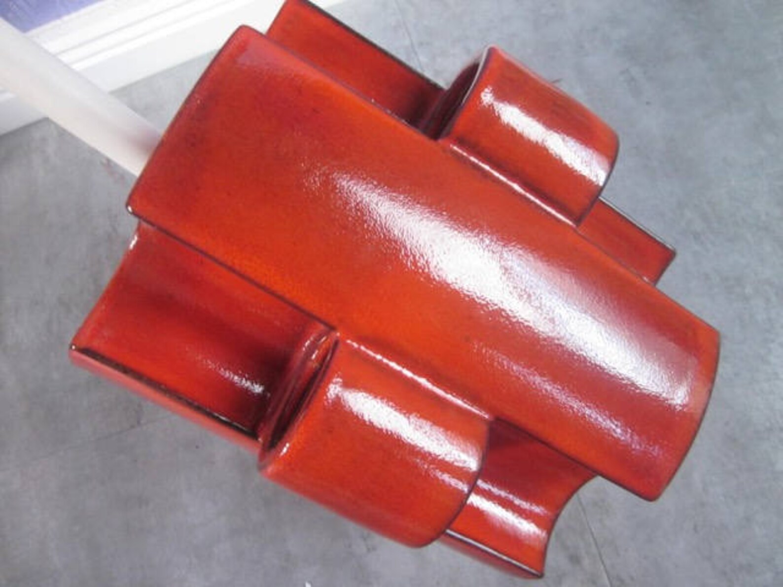 Steuler Ceramic Pendant Lamp 60s 70s Era Cari Zalloni Orange - Etsy