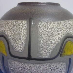 Tall Carstens Vase With Graphic Pattern 60s 70s WGP Foamy Lava - Etsy