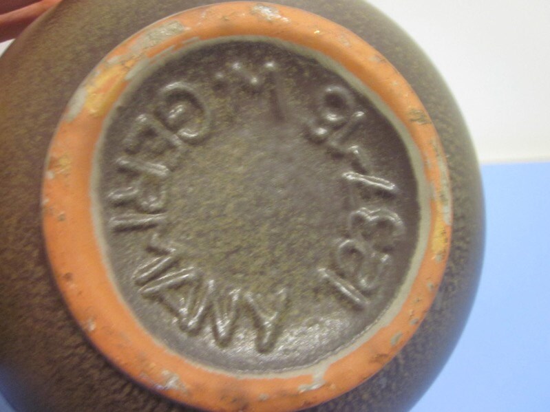 Tall Carstens Vase With Graphic Pattern 60s 70s WGP Foamy Lava - Etsy