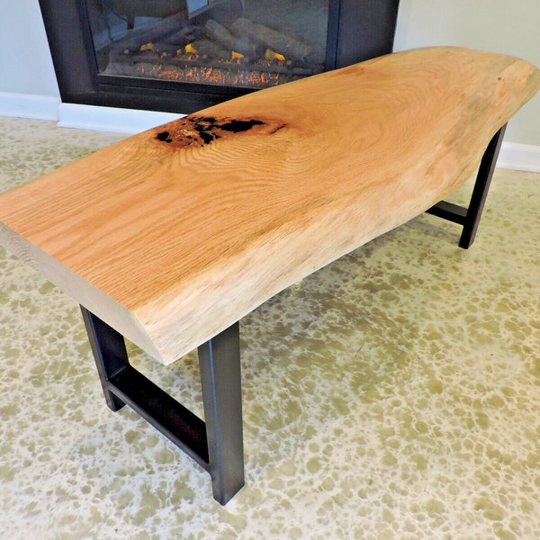 Oak Live Edge Table - Etsy