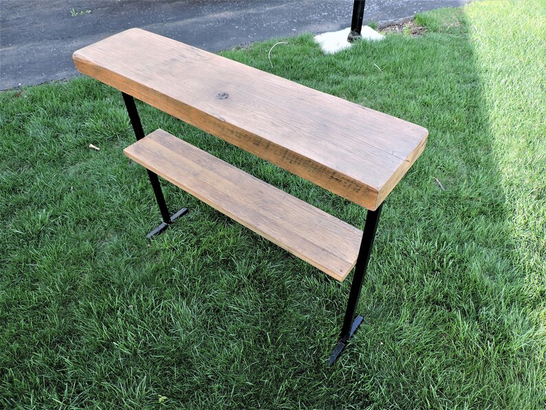 Barn Wood Console Table. Two Tier . Rustic Salvaged - Etsy