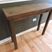Barn Wood Console Table. Reclaimed Salvaged Barn Wood Top. Distressed ...