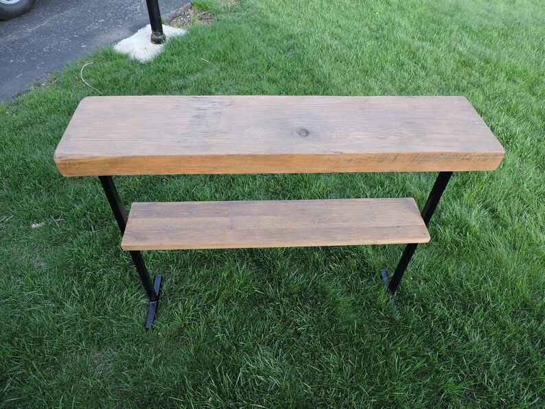 Barn Wood Console Table. Two Tier . Rustic Salvaged - Etsy