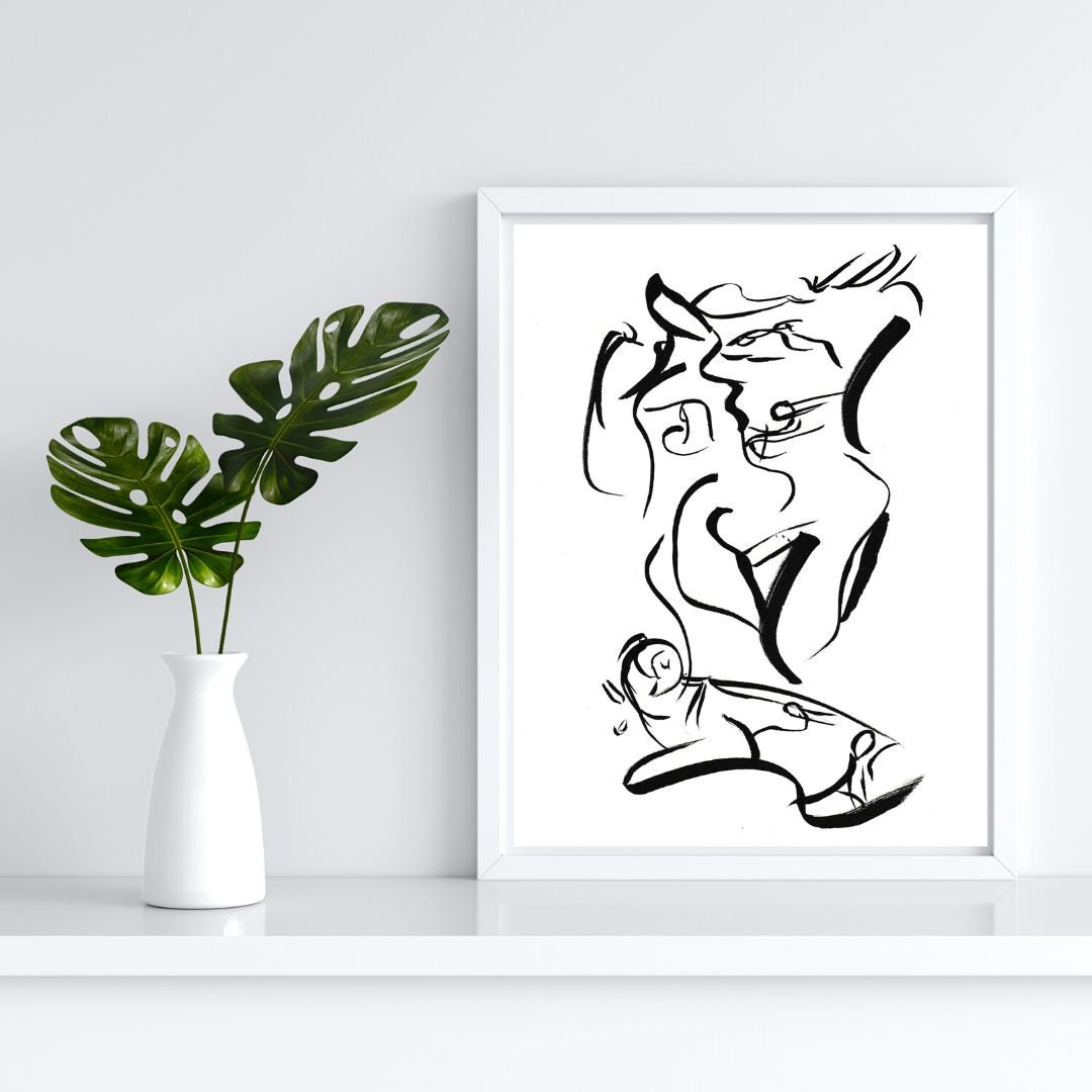 Face Digital Print - Etsy