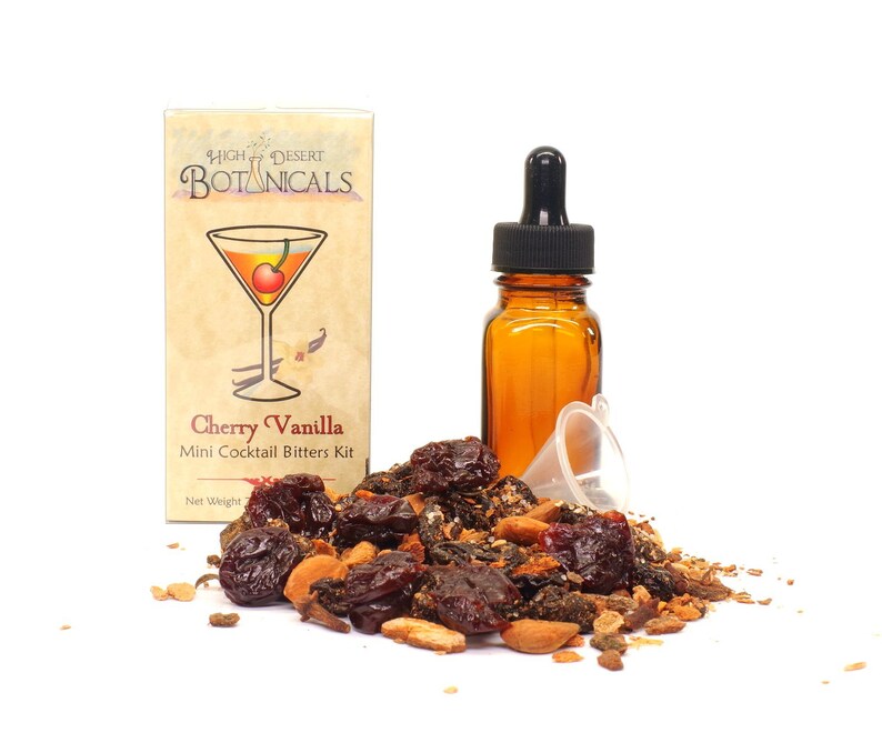 Cherry Vanilla Mini Homemade Cocktail Bitters Kit Just Add - Etsy