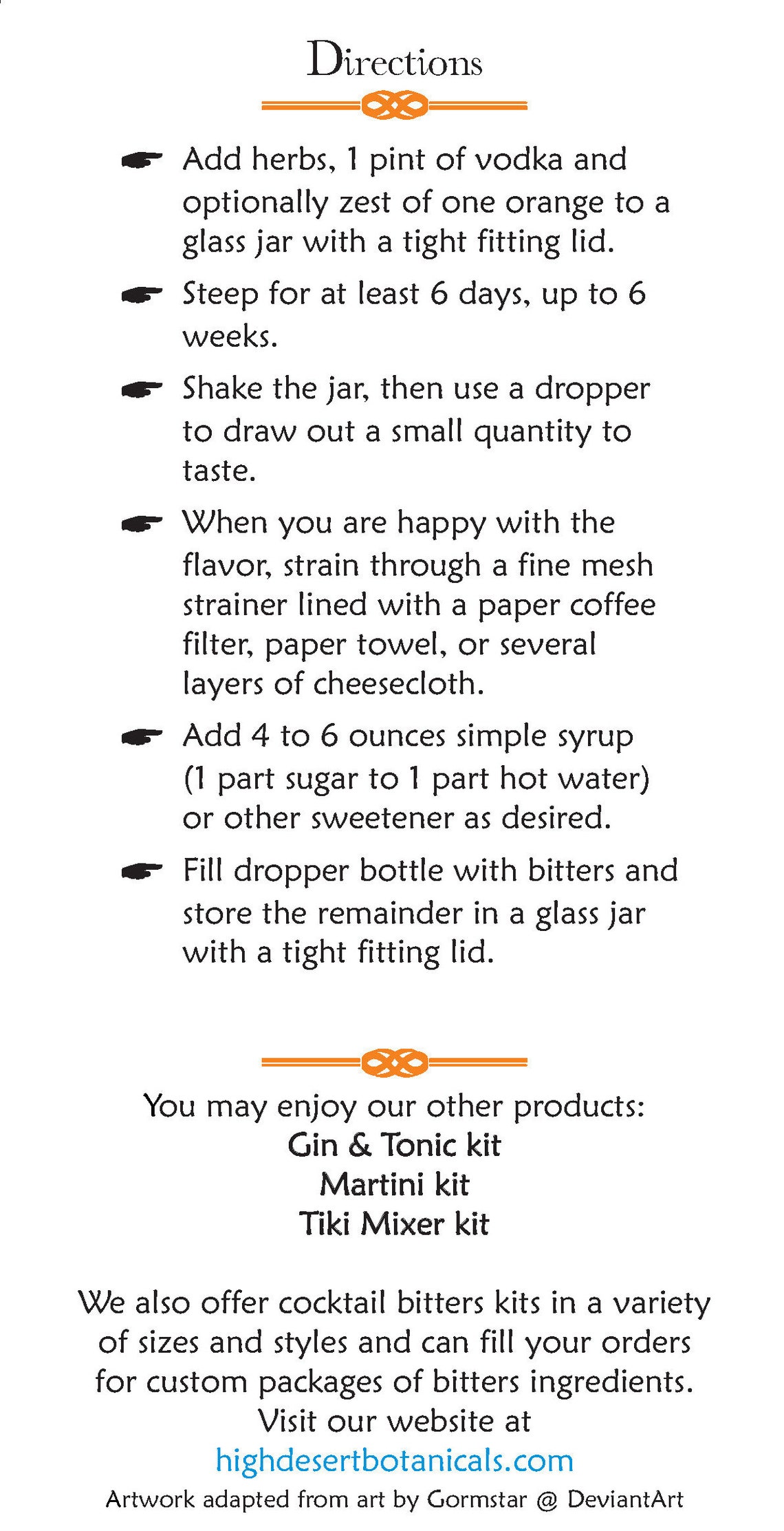 Set of 8 Mini Homemade Cocktail Bitters Kits Save 24% - Etsy