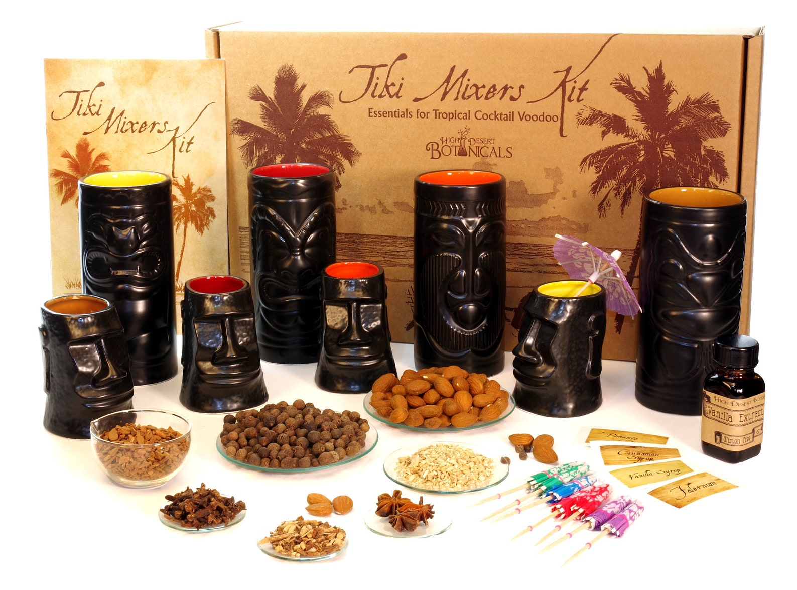 Tiki Mixers Kit With Custom Tiki Mugs - Etsy