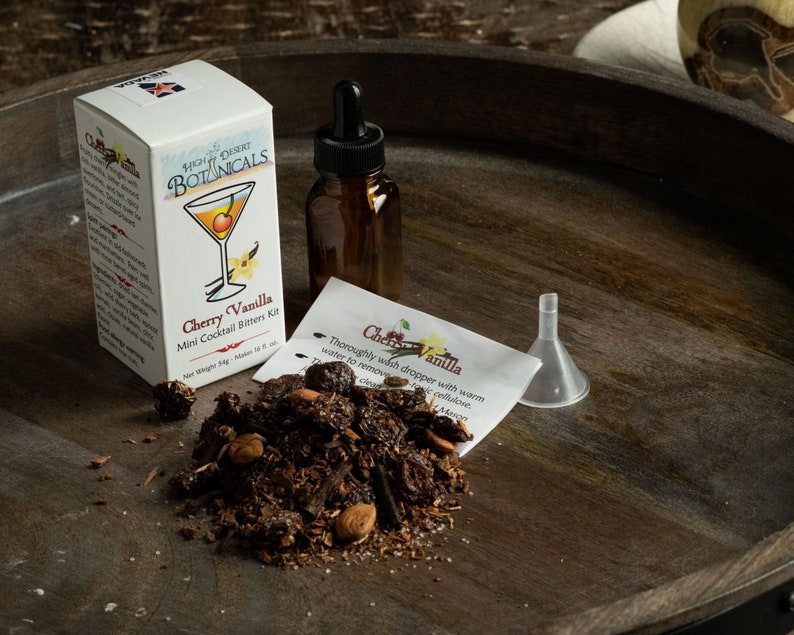 Cherry Vanilla Mini Homemade Cocktail Bitters Kit Just Add - Etsy