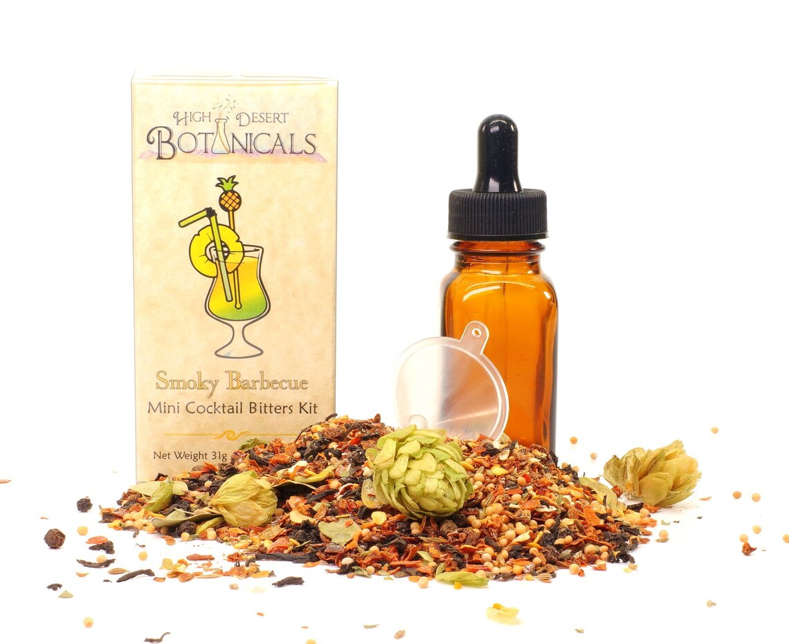 Smoky Barbecue Mini Homemade Cocktail Bitters Kit Just Add - Etsy
