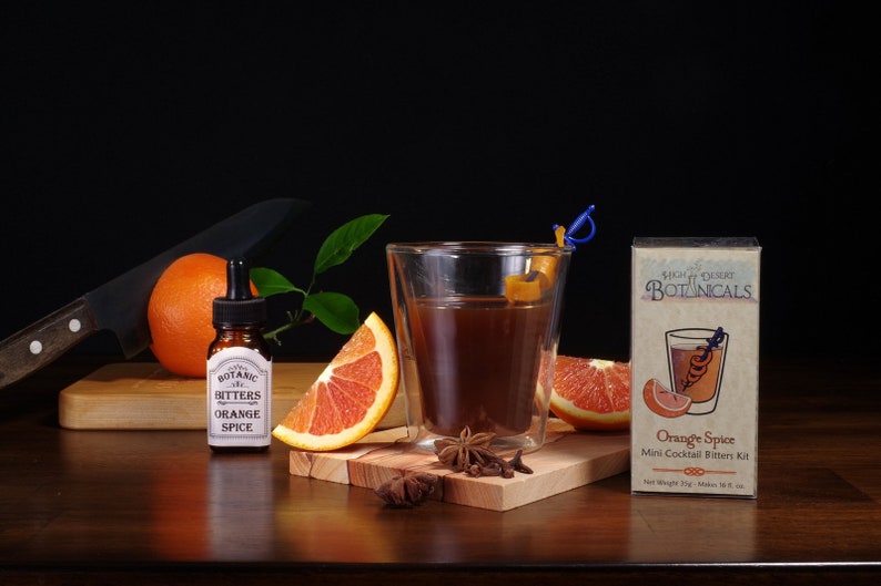 Orange Spice Mini Homemade Cocktail Bitters Kit Just Add - Etsy