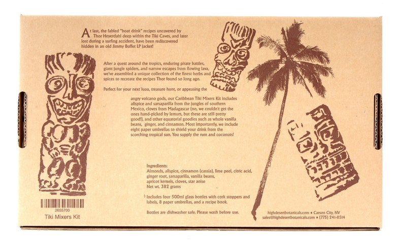 Tiki Mixers Kit With Custom Tiki Mugs - Etsy