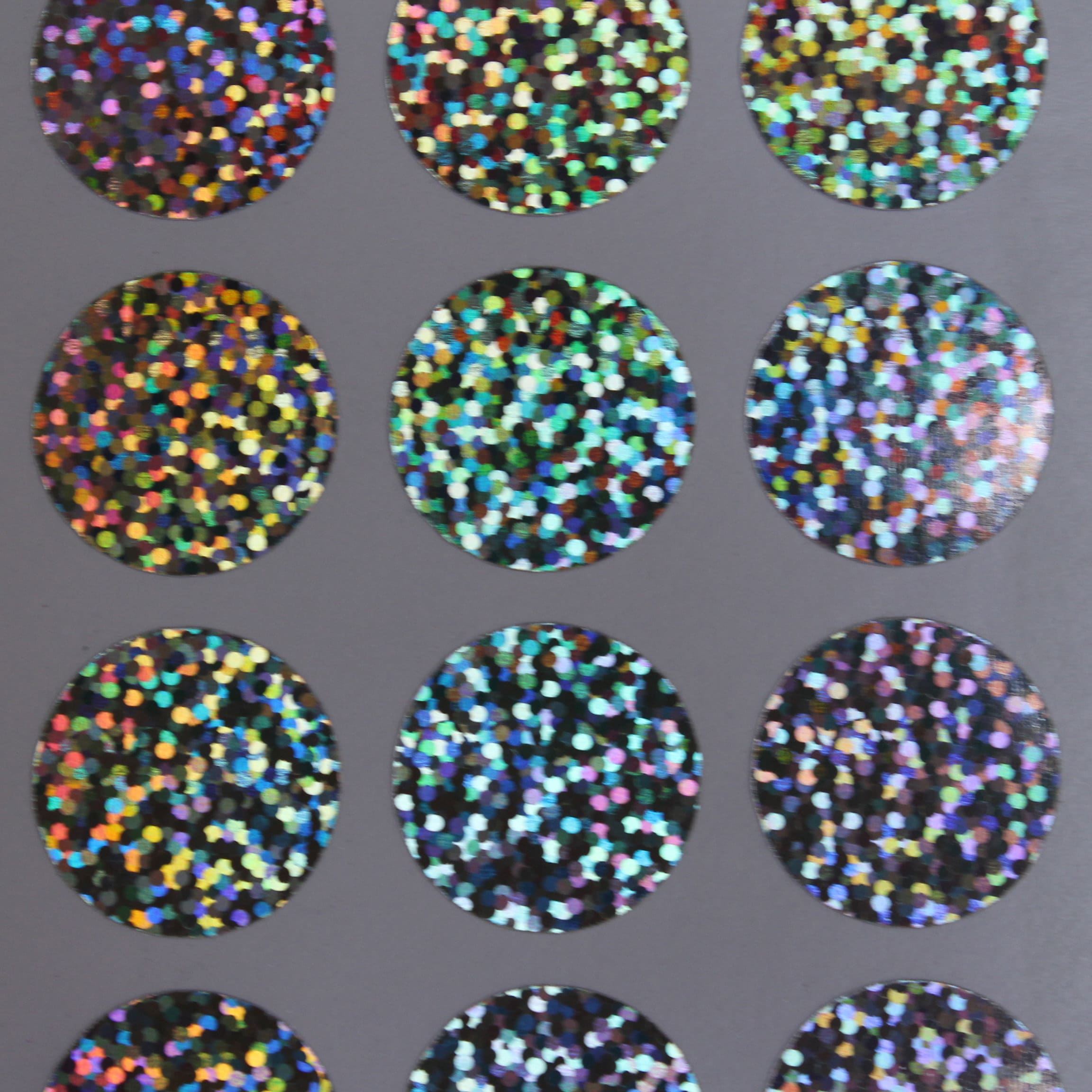 Silver Holographic Sticker Hologram Circle Sticker Round - Etsy Australia
