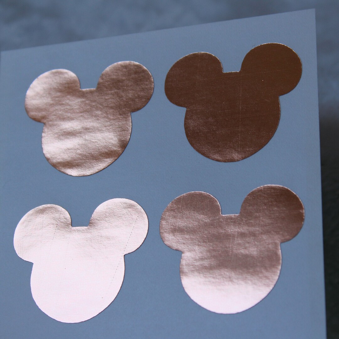 Minnie Mouse Head Rose Gold Foil Sticker Envelope Seals, Wedding Decor ...