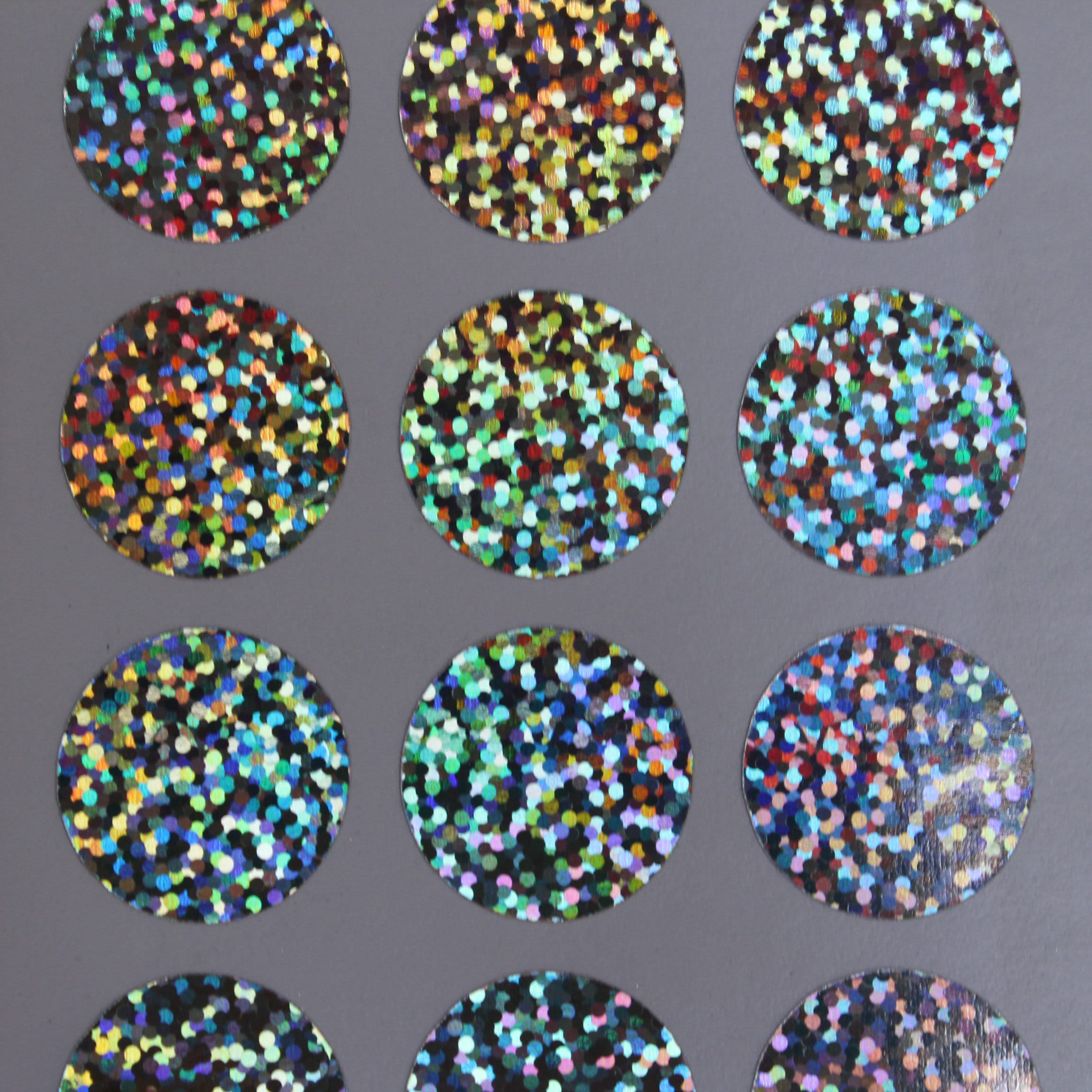 Silver Holographic Sticker Hologram Circle Sticker Round - Etsy Australia