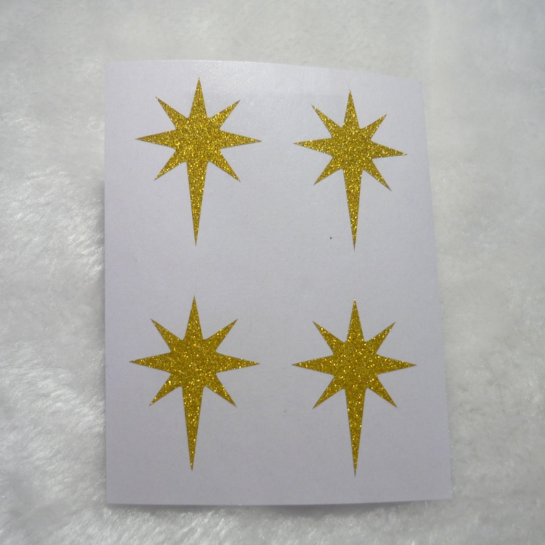 Bethlehem Star Gold Glitter Sparkly Sticker Label Silver Rose | Etsy Bethlehem Star Gold Glitter Sparkly Sticker Label Silver Rose | Etsy