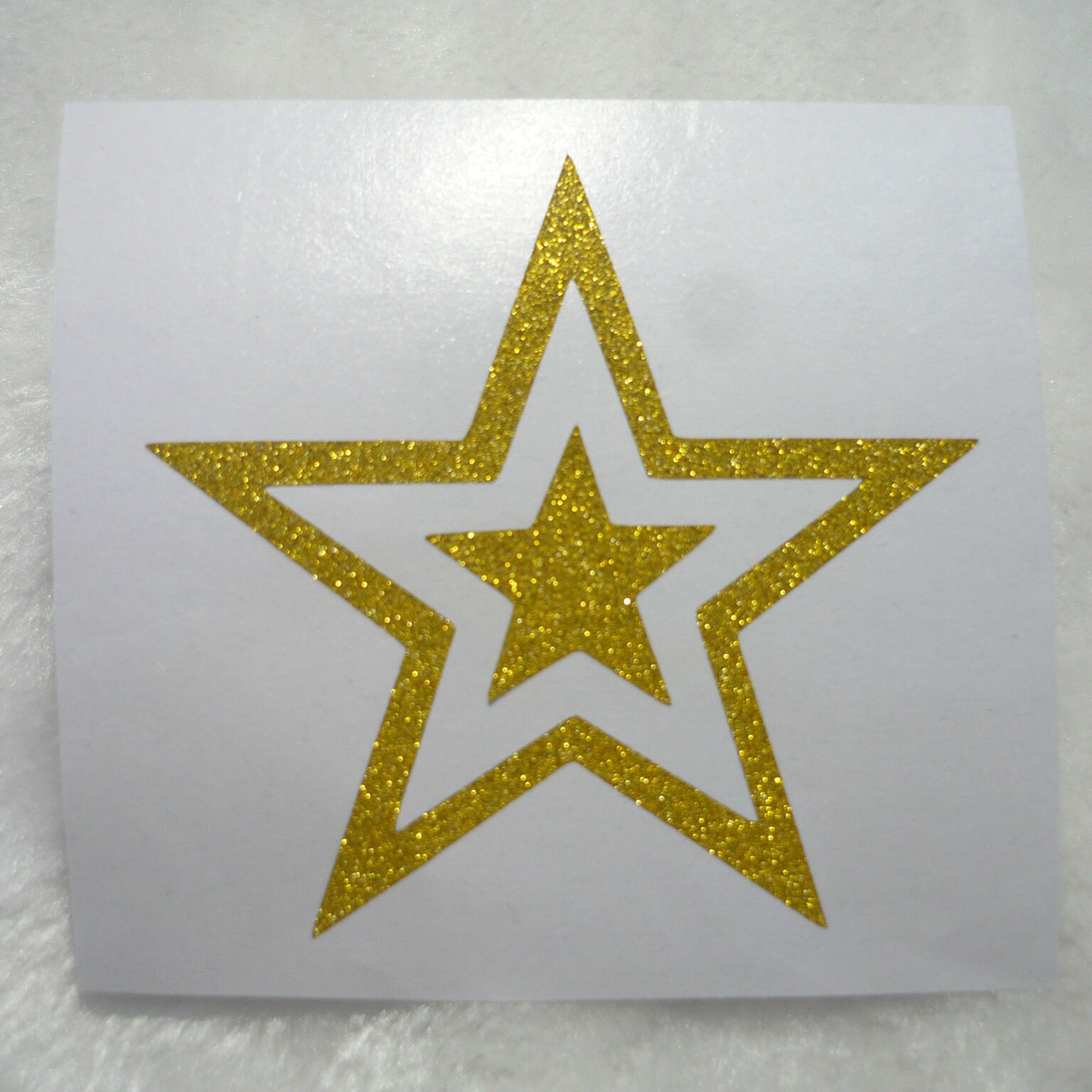 Gold Glitter Stars 3 inch Cut-Outs sticker Silver Rose gold | Etsy