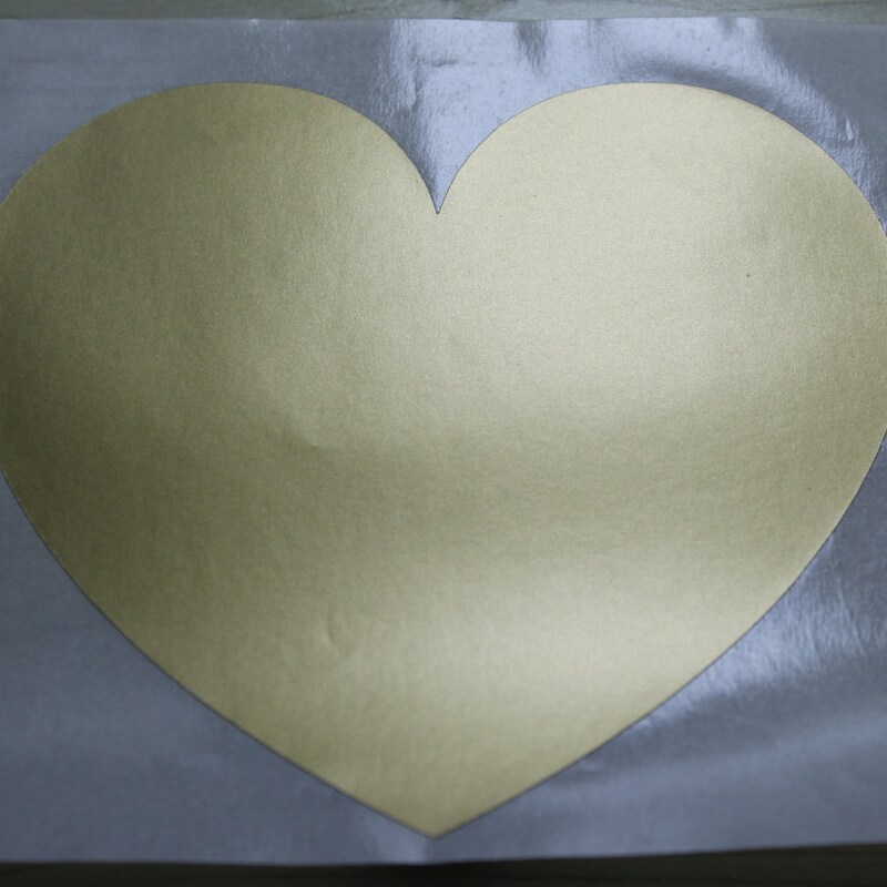Gold Heart Stickers - Etsy