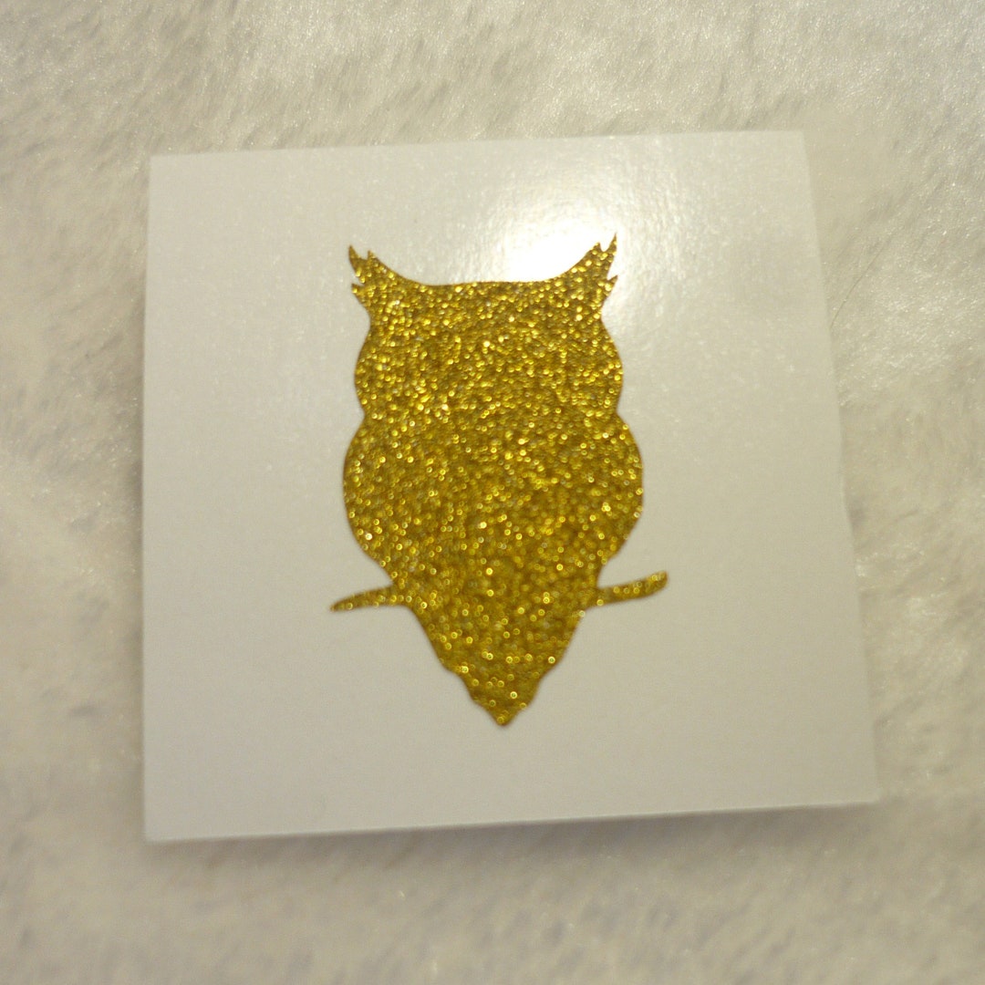 Owl Gold Glitter Sparkle Sticker Label Glitter Envelope Seals, Wedding ...