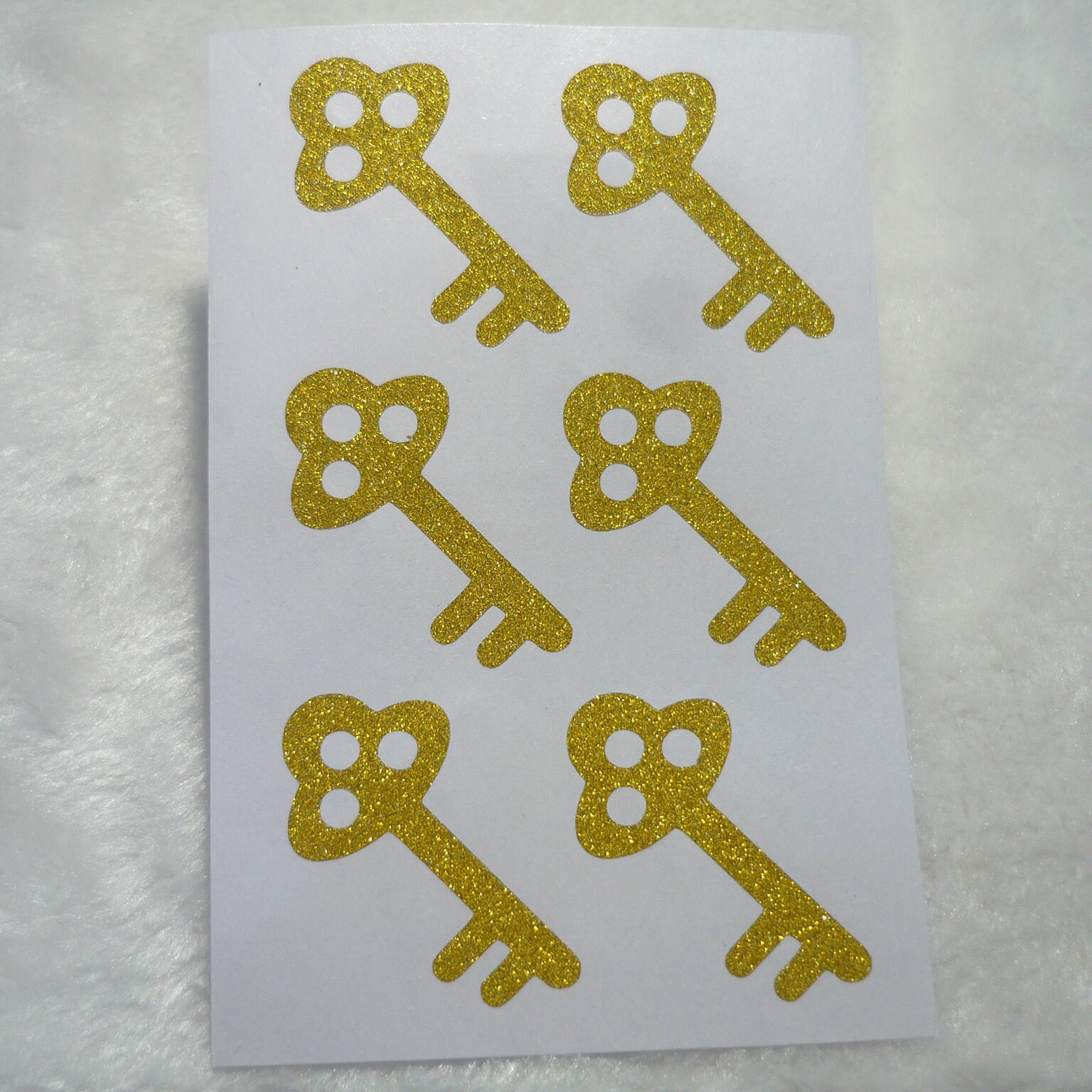 Old Key Gold Glitter Sticker Label Silver Rose Gold Glitter Envelope ...