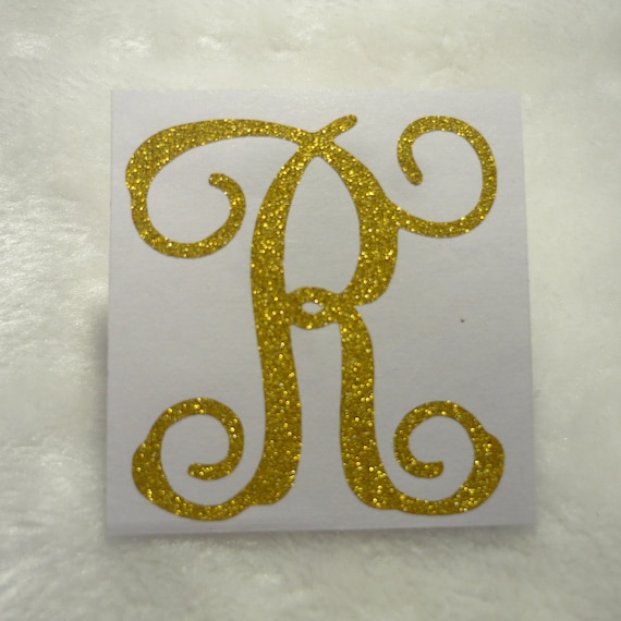 The Letter R In Glitter